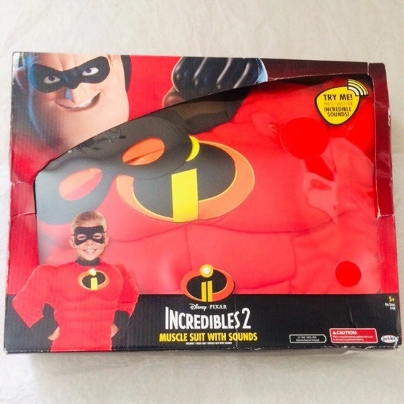 Disney | Costumes | Disney Pixar Incredibles 2 Muscle Suit With Sound ...
